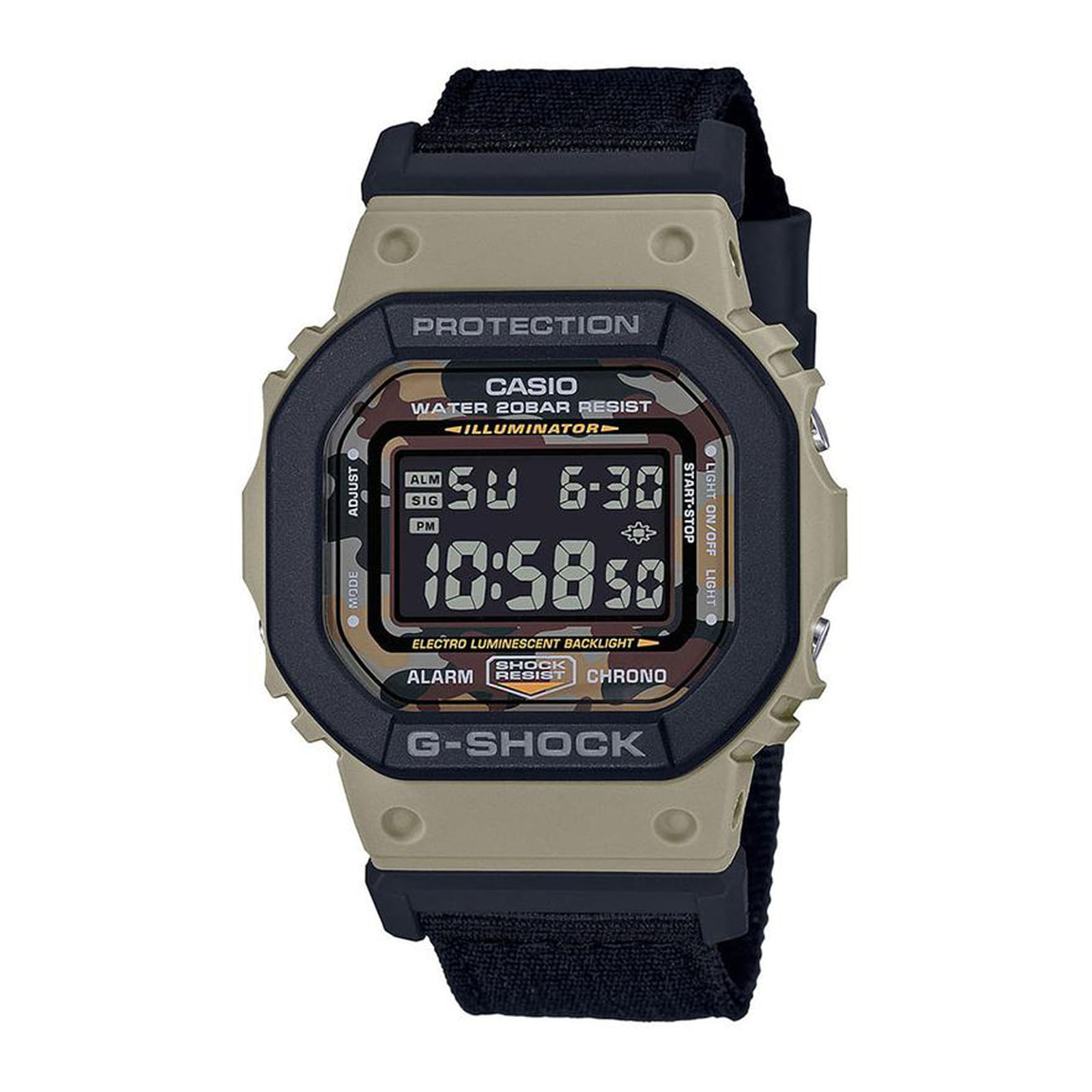 Reloj G Shock Dw 5610sus 5d Resina Hombre Beige Btime